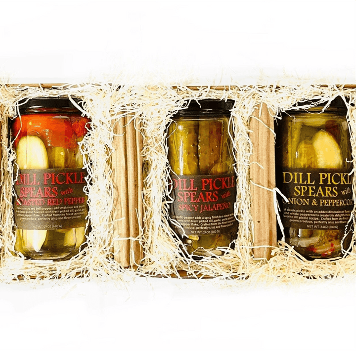 Dill Pickle Spears - Three Unique Pickle Flavors Gift Box – Copper Pot ...