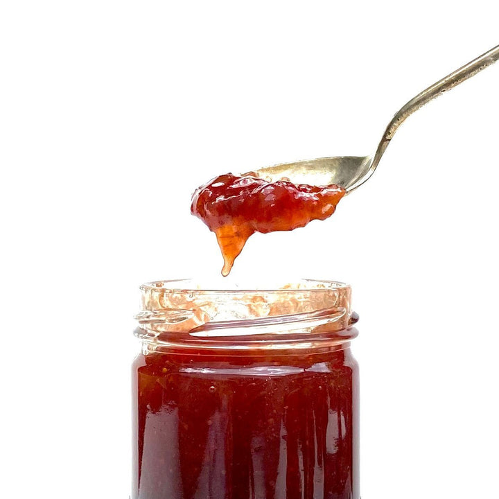 JAMS & PRESERVES – Copper Pot & Wooden Spoon